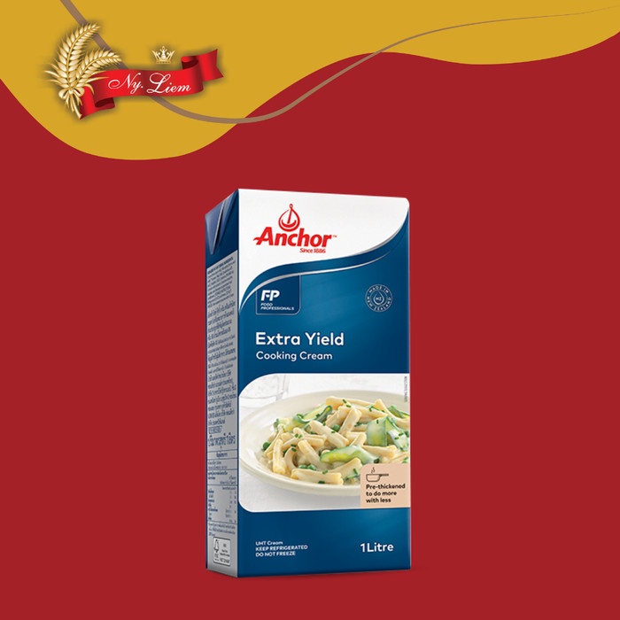 Jual ANCHOR Cooking Cream Full Extra Yield 1 liter (GOSEND/GRAB ONLY ...