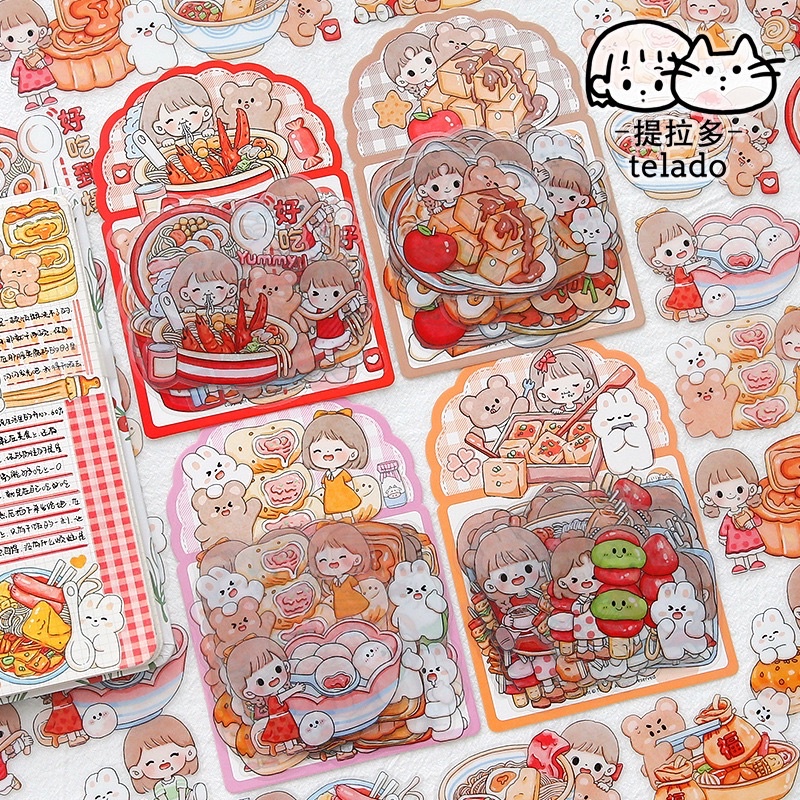 Jual Sticker Eat Eat Eat Diary, Book Journaling PET | Shopee Indonesia