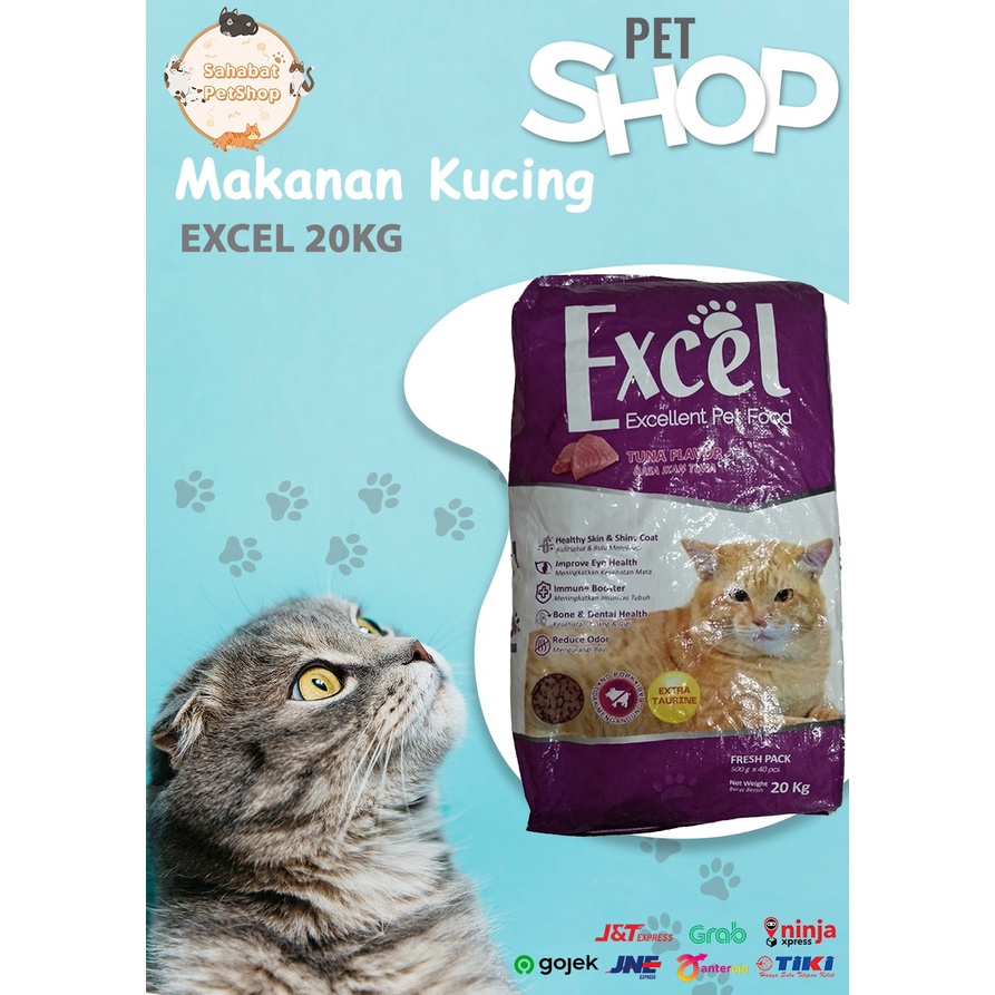 Jual makanan kucing excel 20kg | Shopee Indonesia