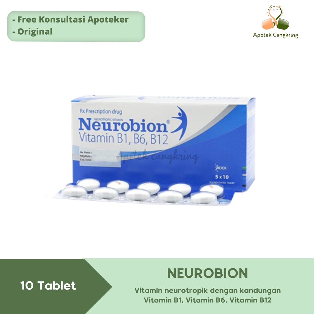 Jual Neurobion Biru 10 tablet | Vitamin Neurotropik Syaraf Kesemutan ...