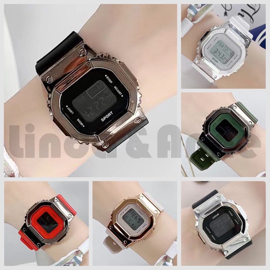 Jual Jam Tangan Pria&Wanita Sport Digital Best Seller Tali Rubber Anti ...