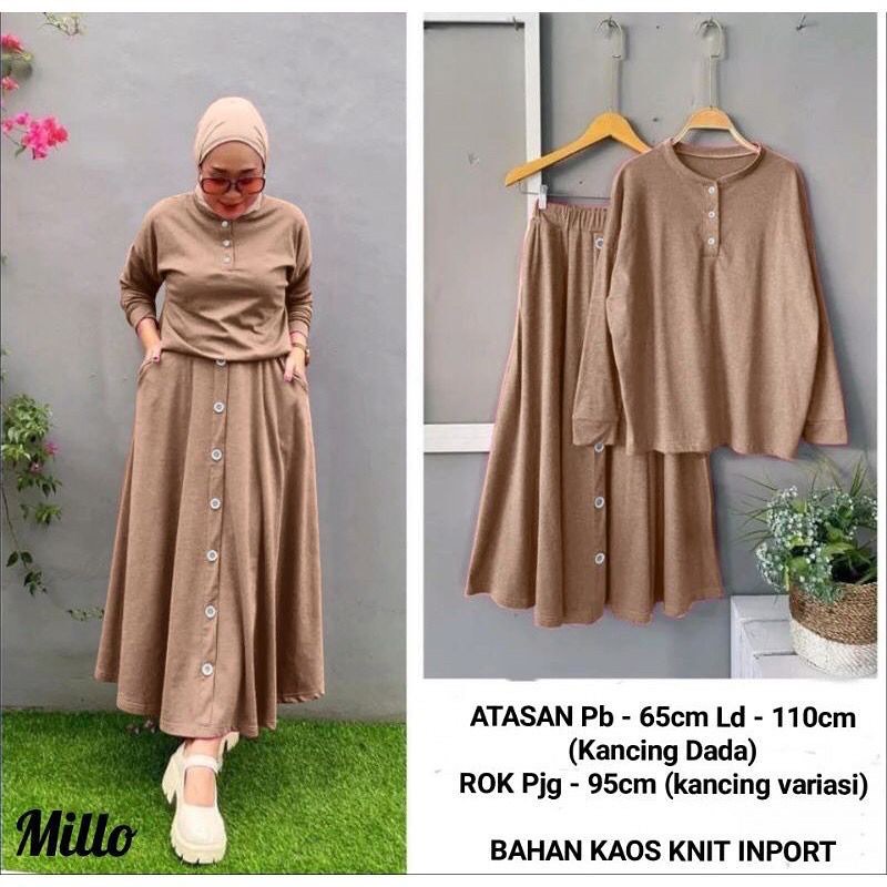 Jual SETELAN WANITA HANUM SET BO BAHAN RIP KNIT BUSUI FRIENDLY SIZE M L ...