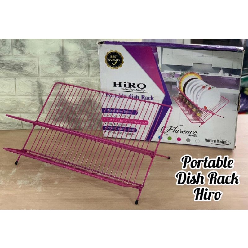 Jual HIRO - RAK PIRING PORTABLE DISH RACK modern design | Shopee Indonesia