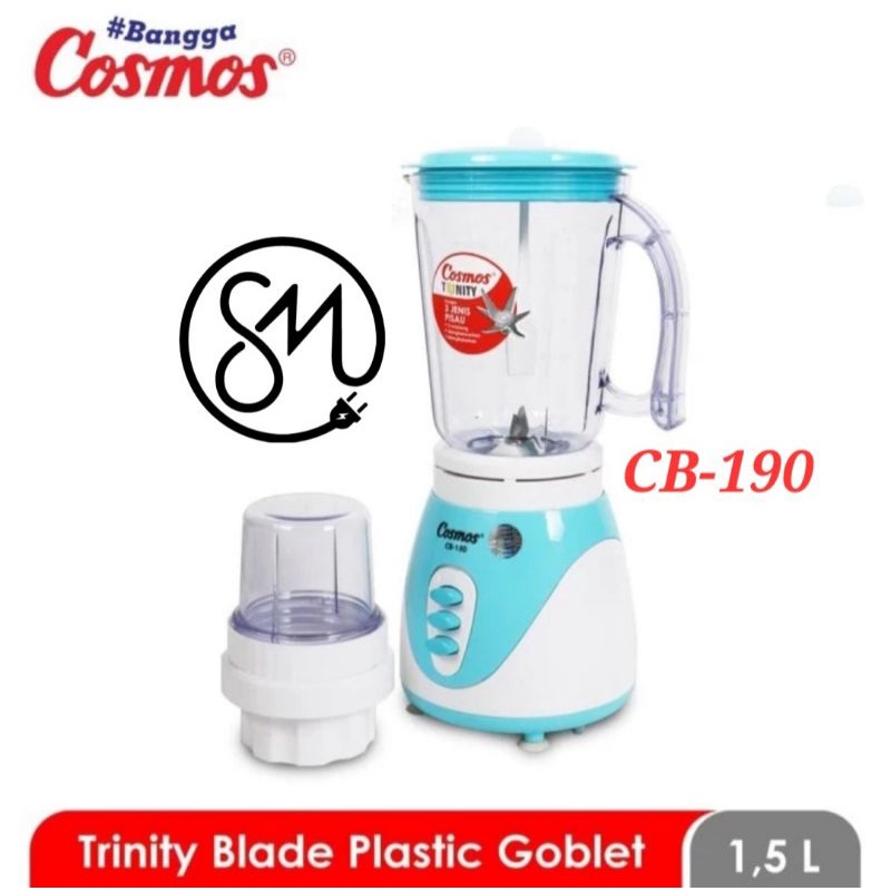 Jual Blender Cosmos CB-190 Trinity Blade CB190 1.5 L Liter | Shopee ...