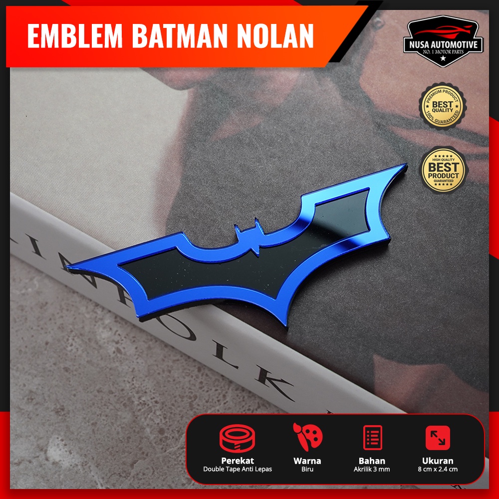 Jual EMBLEM BATMAN/EMBLEM BETMEN EMBLEM MOTOR 3D LOGO TIMBUL BATMAN ...