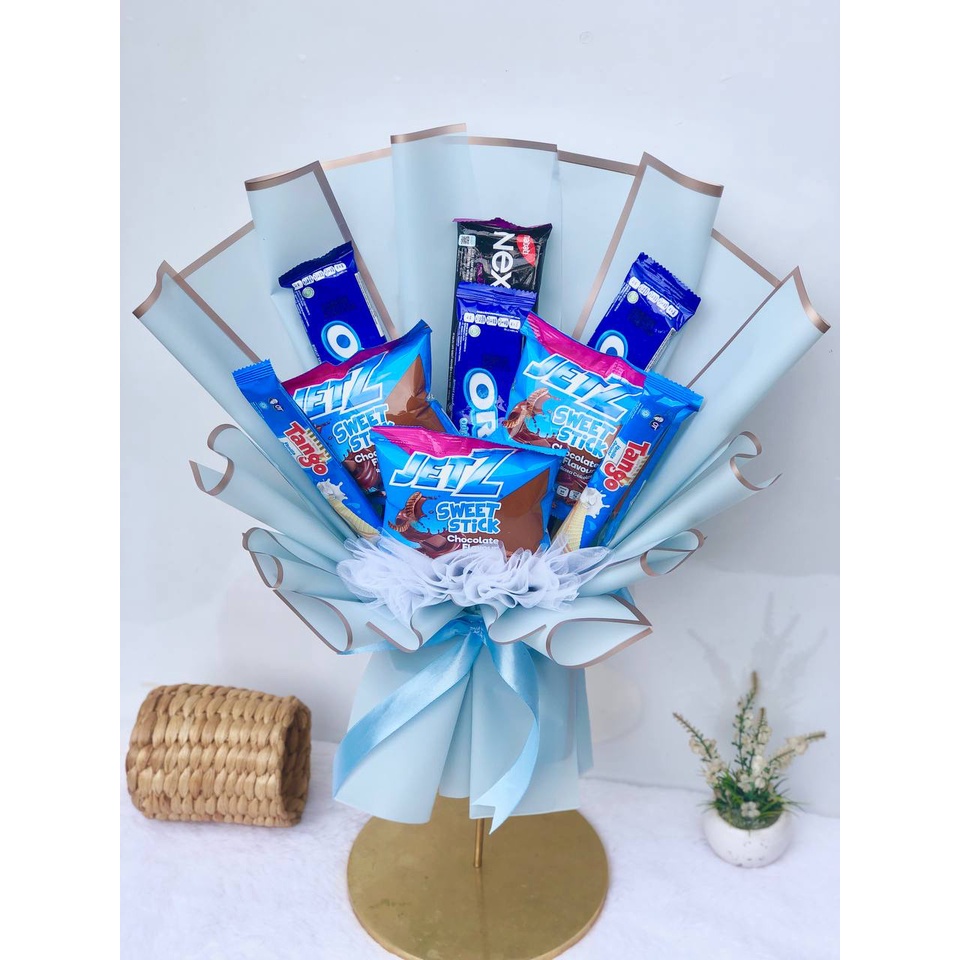 Jual Buket snack murah / bouquet snack / buket snack wisuda gratis ...