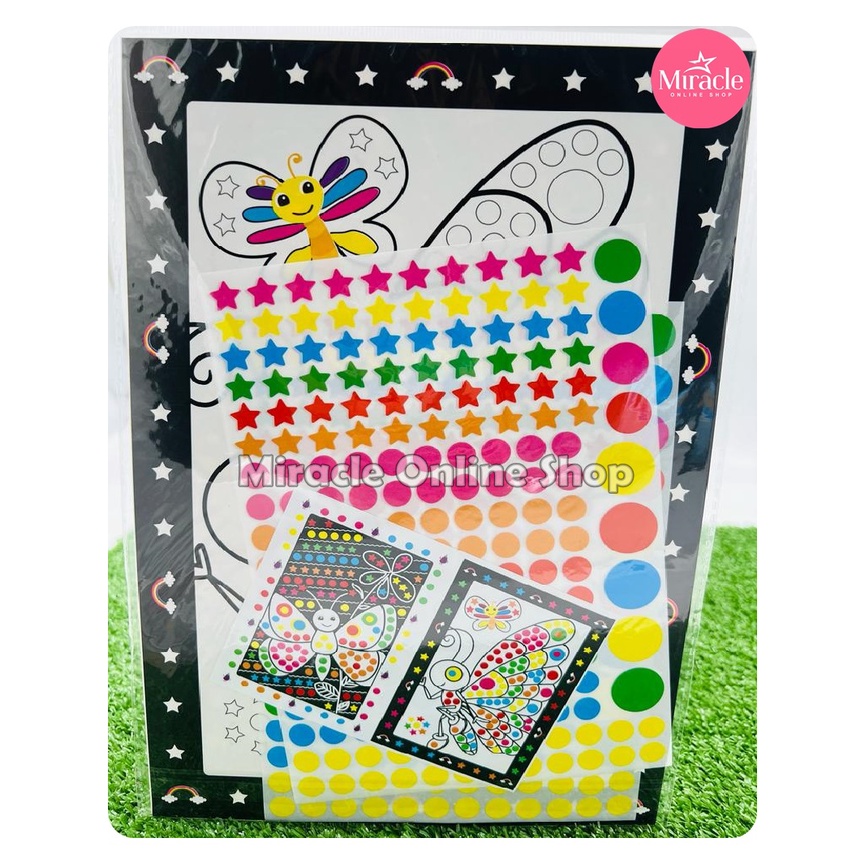 Jual Stiker Dot Paper Mainan Anak Menempel Stiker Edukasi Mewarnai ...