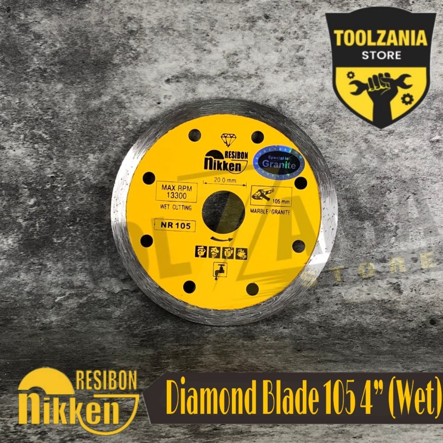 Jual Diamond blade 105 4" wet cutting granite mata potong keramik 4 ...