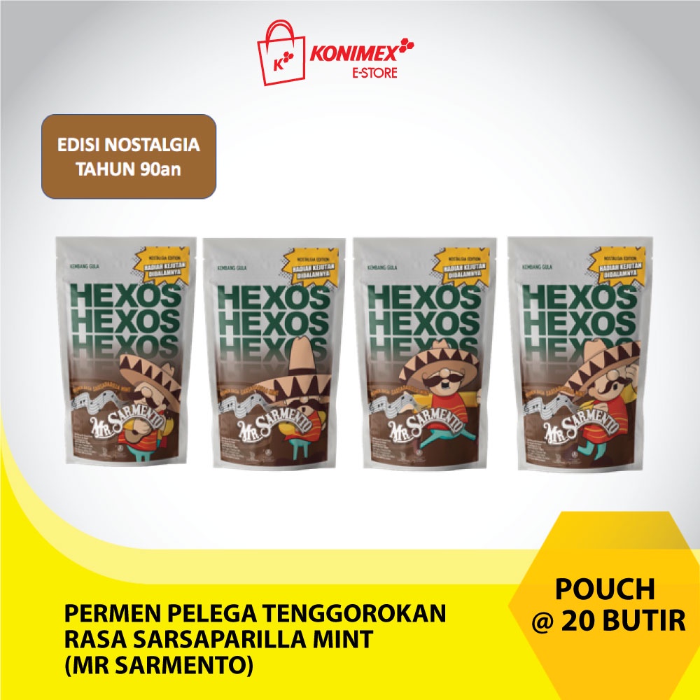 Jual Hexos Mr Sarmento (Rasa Sarsaparilla Mint) Pouch 60 gr | Shopee ...