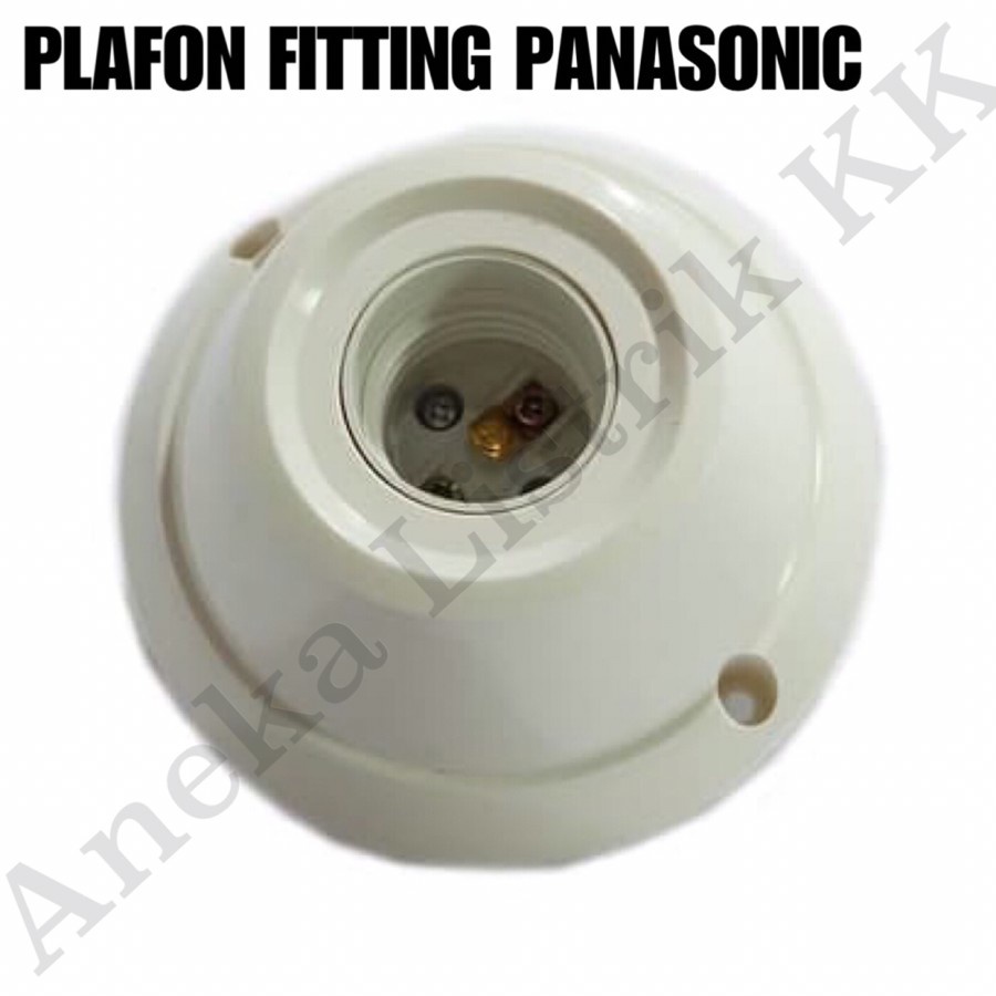 Jual PANASONIC FITTING LAMPU PLAFON BULAT NLP52201031 E27 PUTIH NEMPEL ...
