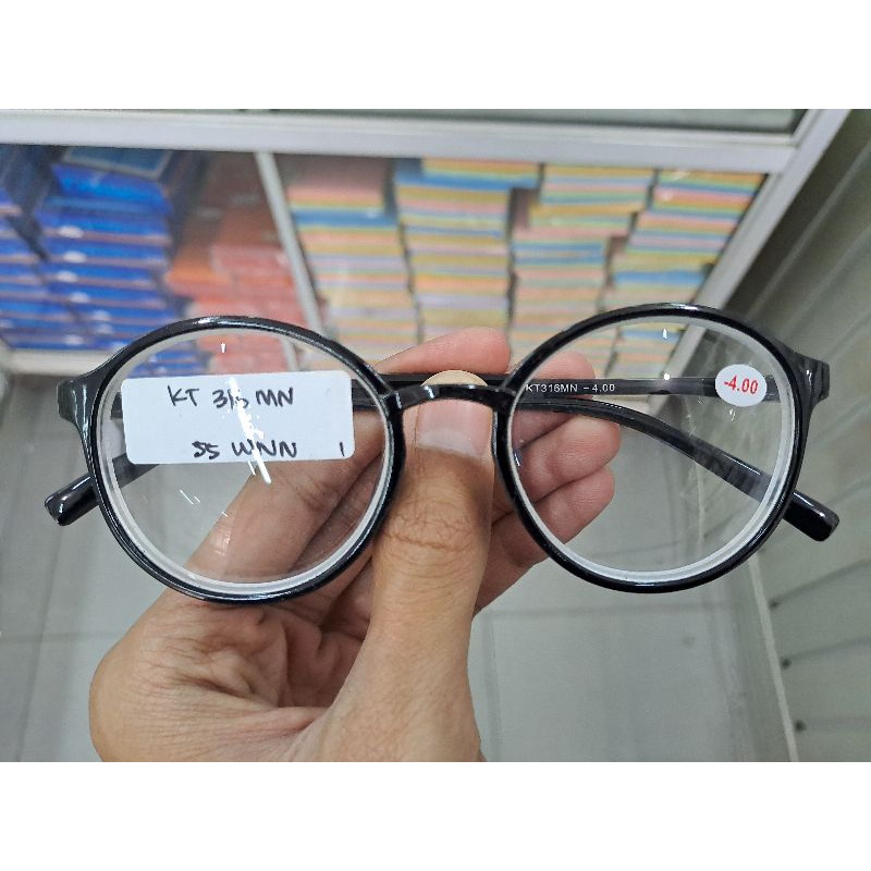 Jual Kacamata Minus Oval Siap Pakai 316 | Shopee Indonesia