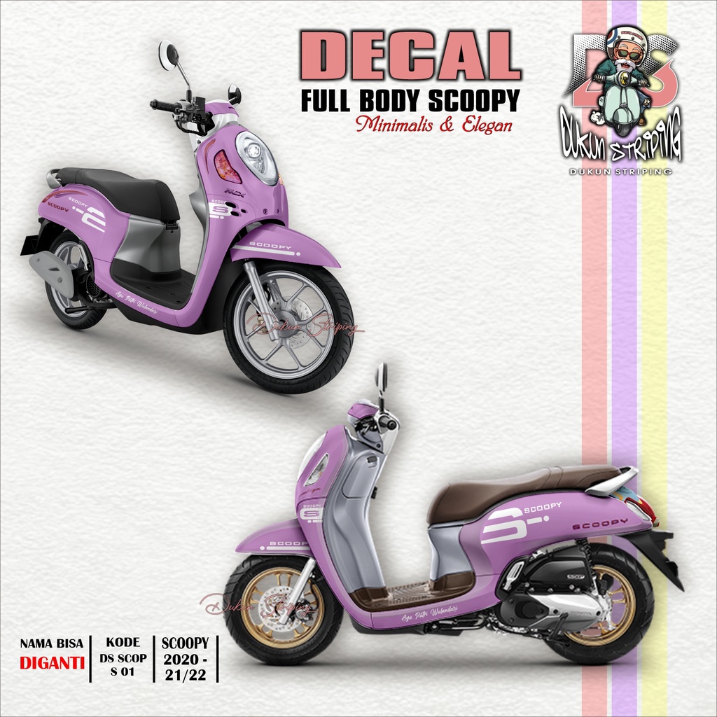 Jual Decal Scoopy full body Dekal Sticker skupy New Fi Baru 2020 2021 ...