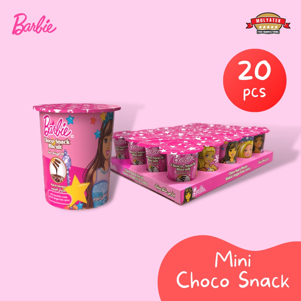 Jual Barbie Chocolate Snack Mini Coklat Biskuit Stick 8 gr - 20 pcs ...
