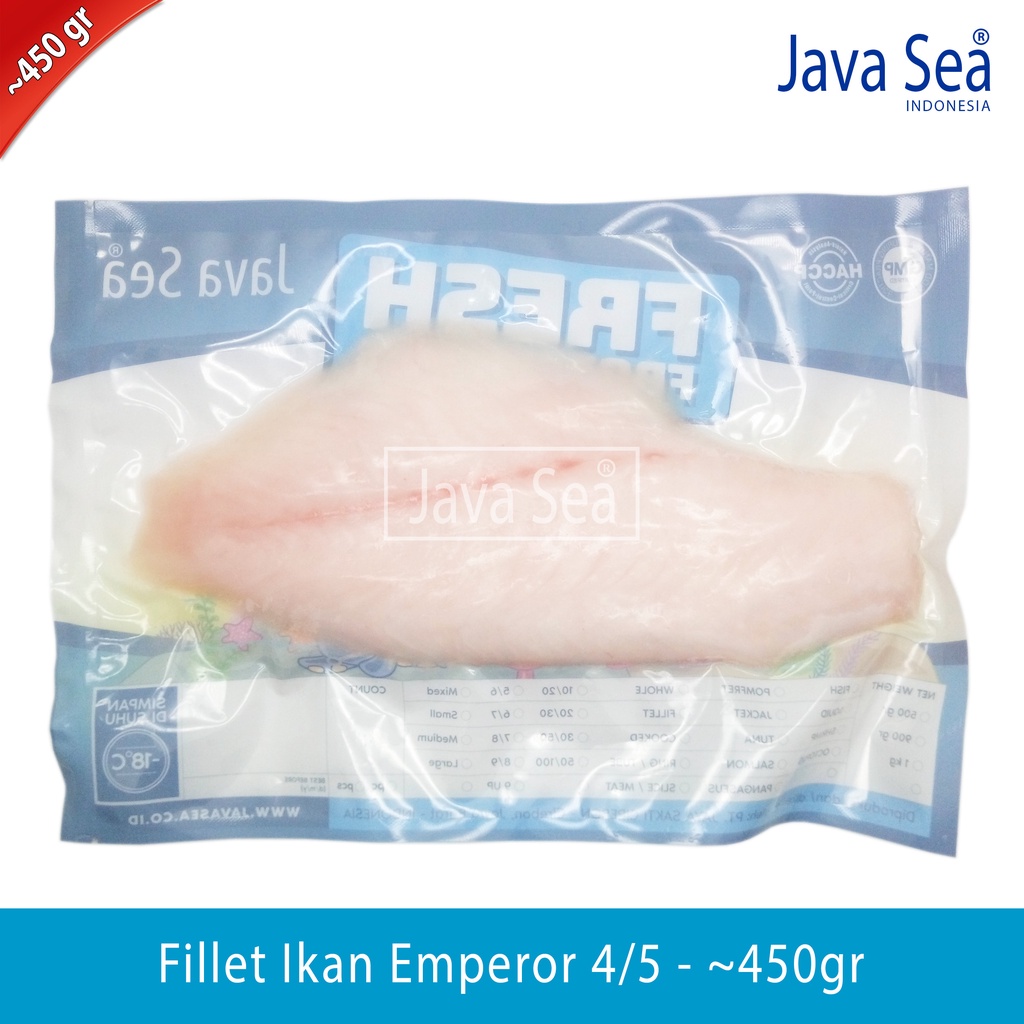 Jual Fillet Ikan Emperor 4/5 pack 400-500gr Java Sea | Shopee Indonesia