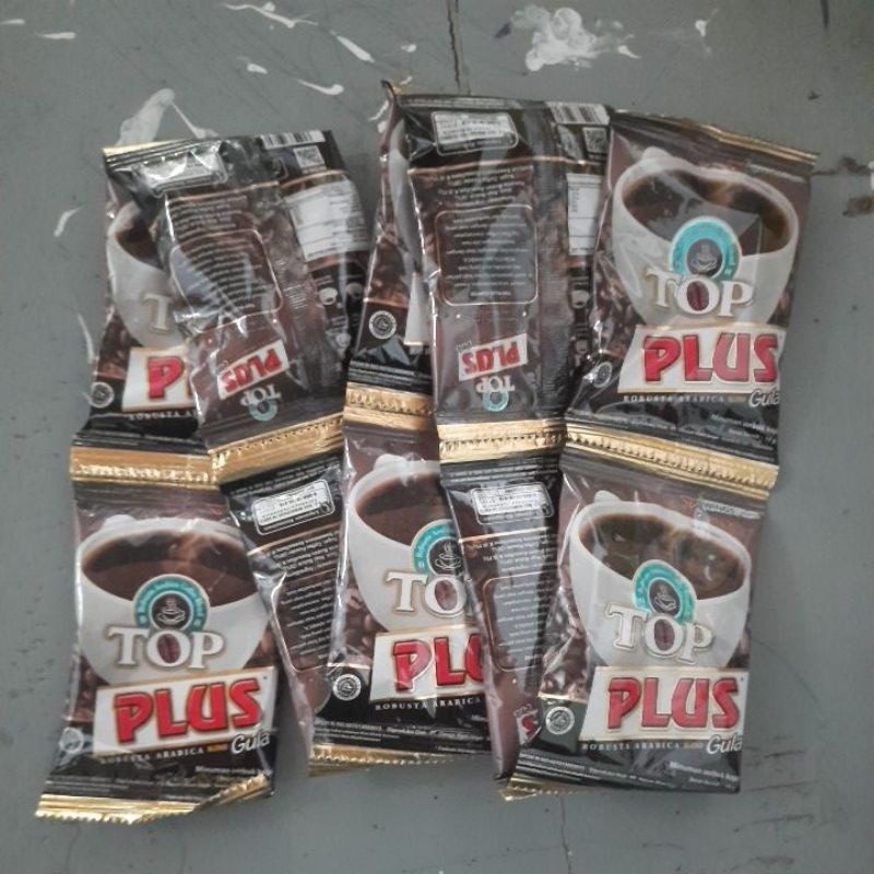 Jual Kopi top plus 1 renteng isi 10 sachet. KEMASAN BARU | Shopee Indonesia