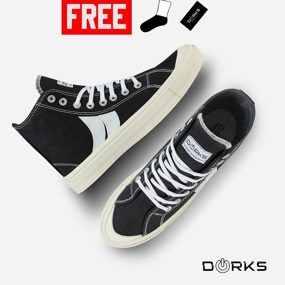 Jual LIMITED STOCK G908 DORKS - Classic High Black | Sepatu Sneakers ...