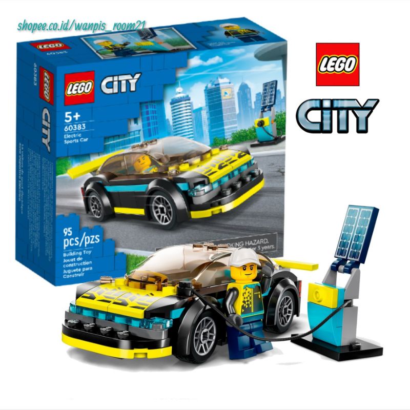 Jual LEGO CITY 60383 Electric Sports Car - Lego Mobil Elektrik | Shopee ...