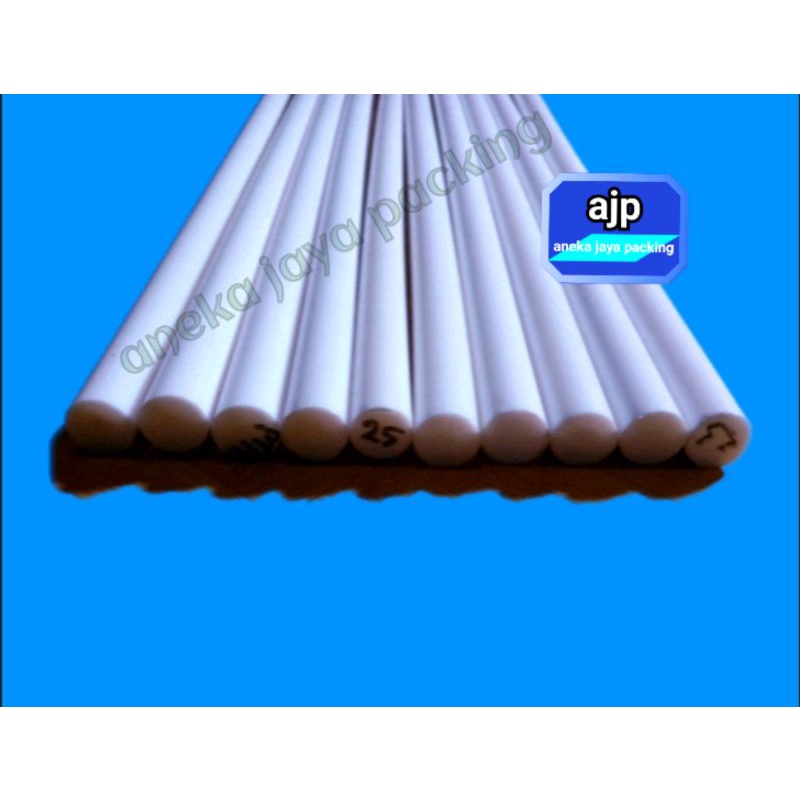Jual teflon rod dia 25mm x 1meter as ptfe batangan | Shopee Indonesia