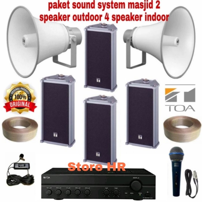 Jual Paket Sound System Toa Masjid 2 Speaker Outdoor + 4 Speaker Indoor Ori #Original | Shopee ...