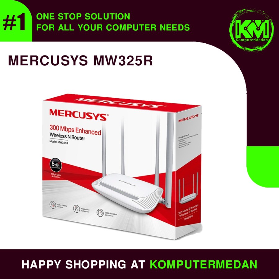 Jual Mercusys MW325R Enhanced Wireless N Router 300Mbps | Shopee Indonesia