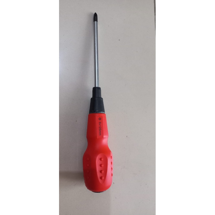 Jual WIPRO ST6 Obeng Karet / Obeng Soft Handle 6X125 Merah ...