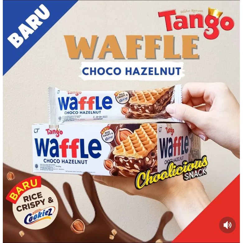 Jual [12 BUNGKUS] TANGO WAFFLE CHOCO HAZELNUT COOKIES CREAM HARGA 2000 ...
