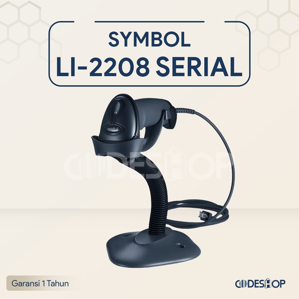 Jual Scanner Barcode Zebra Symbol LI-2208 Serial | Shopee Indonesia