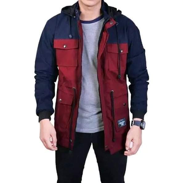 Jual Jaket Parka Pria Kombinasi Bahan Kanvas Premium Hoodie Bisa ...