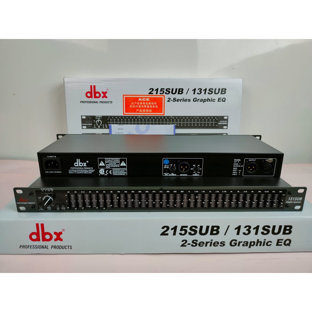 Jual Equalizer DBX 131SUB / 131+ SUBWOOFER / EQ DBX 131 +SUB (1 x 31 band ) | Shopee Indonesia