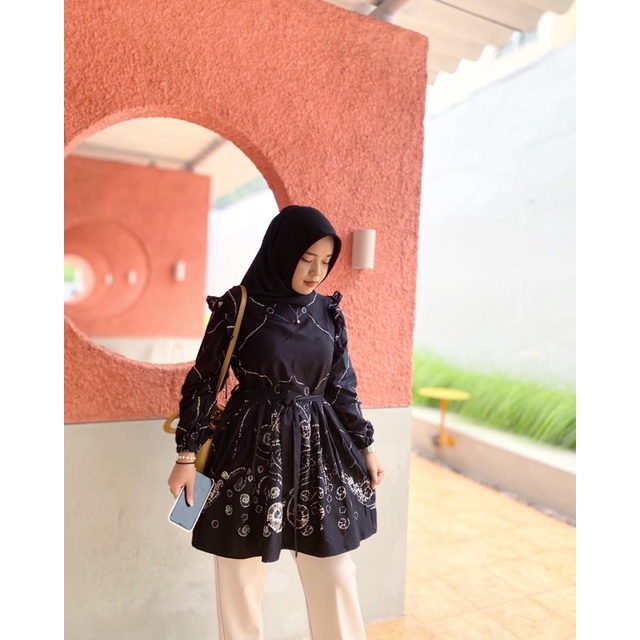 Jual Blouse Sasirangan Intan Hitam | Shopee Indonesia
