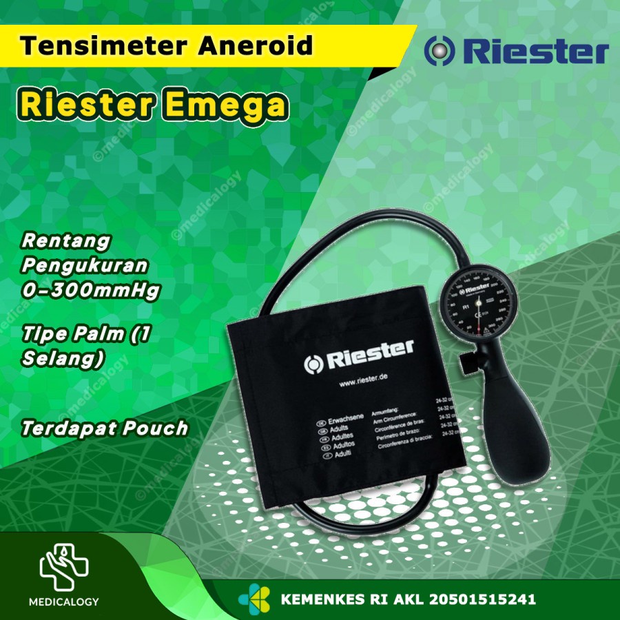 Jual Riester Emega Tensimeter Aneroid Alat Ukur Tekanan Darah / Alat ...