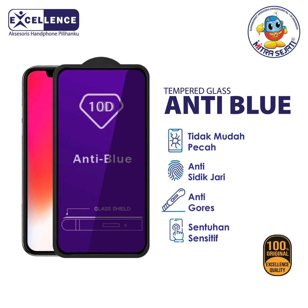 Jual EXCELLENCE Tempered Glass Anti Radiasi AntiBlue untuk Samsung A01/A01 CORE/A02S/A03/A03S ...