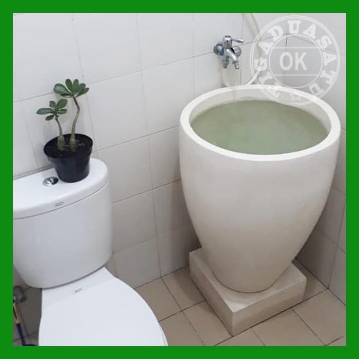 Jual Bak Mandi Teraso Besar Gentong Terazzo (85 x 50 cm) | Shopee Indonesia