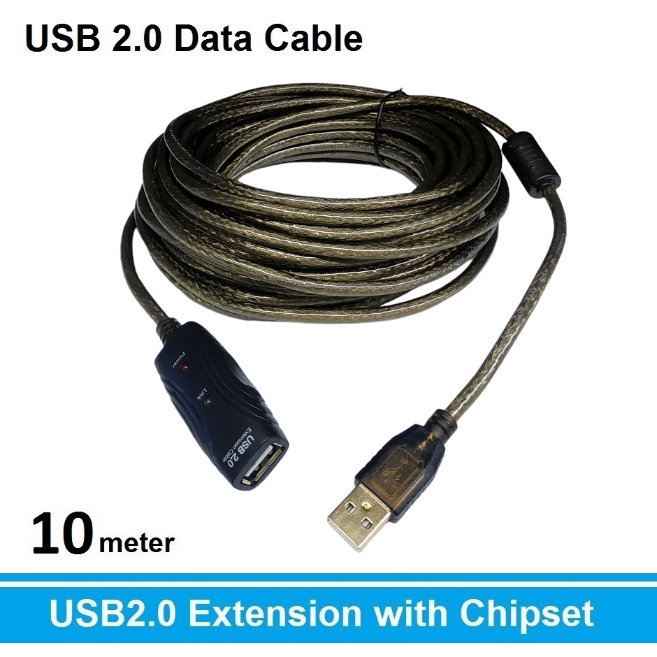 Jual Kabel USB 2.0 Extension with Chipset 10M - NYK USB Extender ...