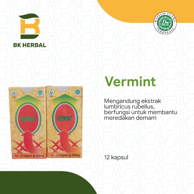 Jual Vermint Kapsul Cacing Tanah isi 12 kapsul | Shopee Indonesia
