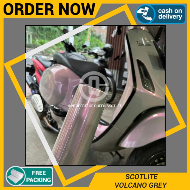Jual Stiker Skotlet Motor Volcano Grey Abu Abu Lembayung Sticker ...