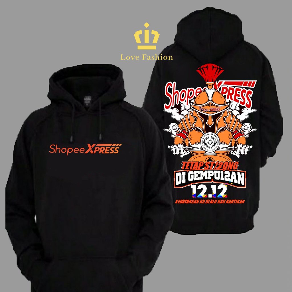 Jual Sweater Hoodie Distro Shopee Express SPX Ekspedisi 12.12 Premium ...