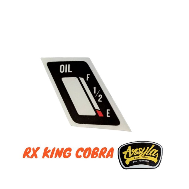 Jual sticker sticker indikator indicator box oli samping Yamaha RX king ...