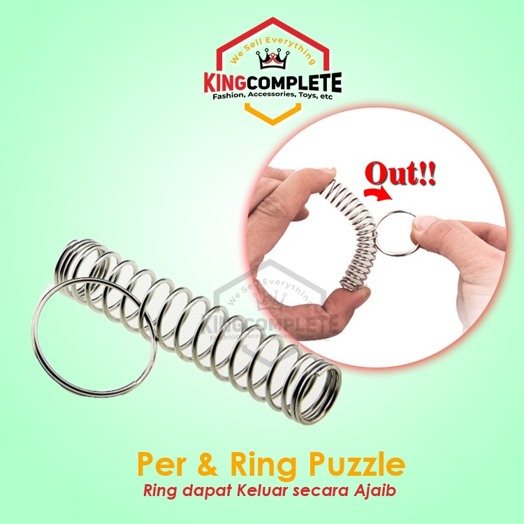 Jual Alat Sulap Metal Puzzle Spring and Ring Mainan Sulap Per dan ...