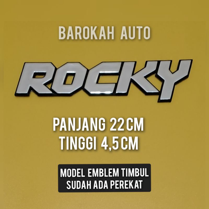 Jual rocky besar emblem logo mobil rocky | Shopee Indonesia