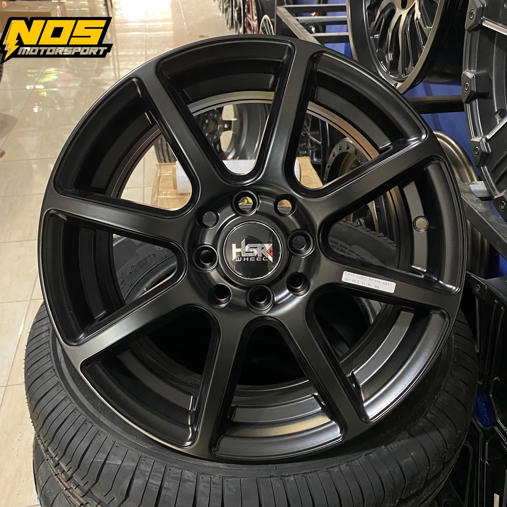 Jual Velg racing hsr ring 15 warna hitam model palang 8 pcd 4 | Shopee ...