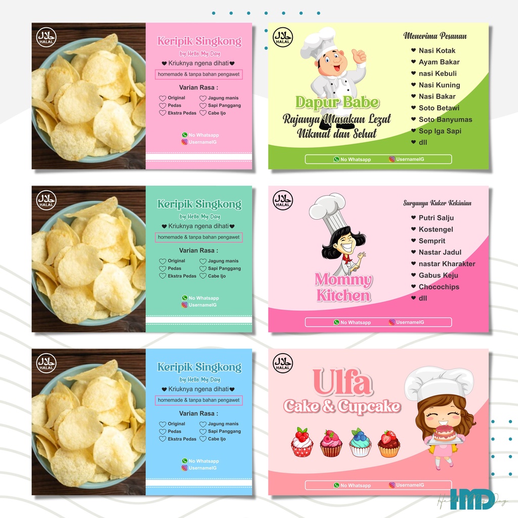 Jual Stiker Produk Jualan Snack Kue Makanan | Shopee Indonesia