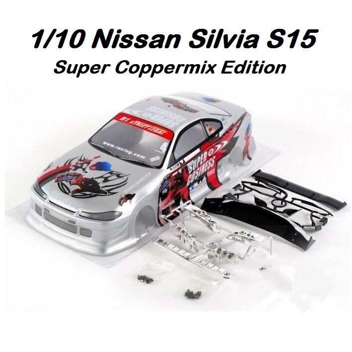 Jual Bodyshell Nissan S15 Super Coppermix 1/10 Rc Drift Rally Car Shell Pvc | Shopee Indonesia