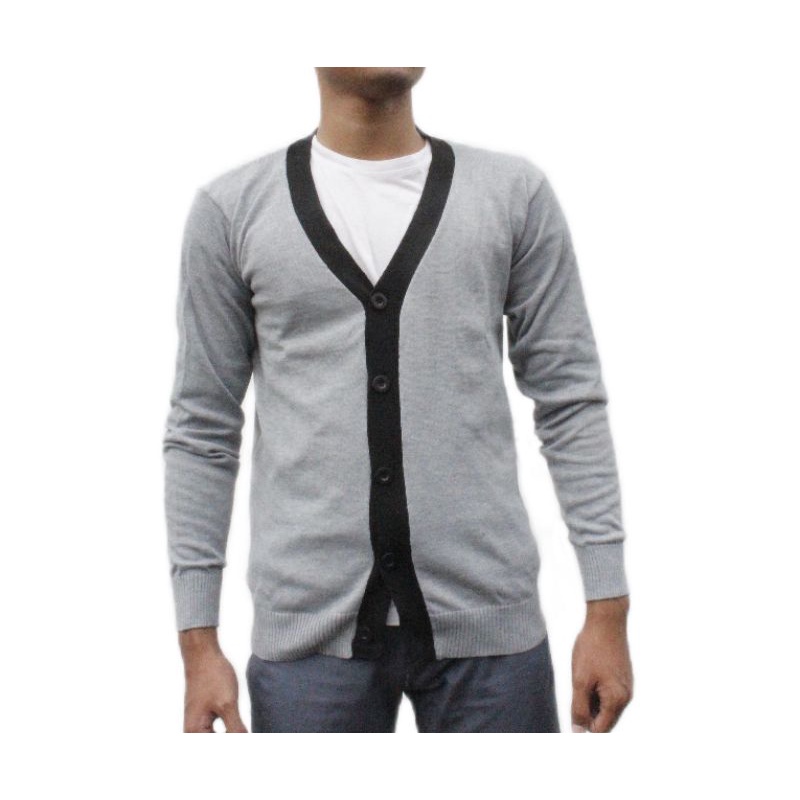 Jual CARDIGAN PRIA GARIS HITAM / BERGARIS | Shopee Indonesia