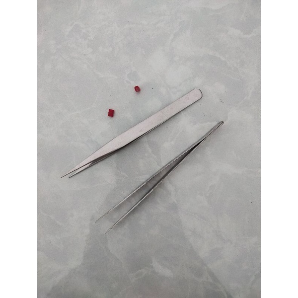 Jual Pinset / Pingset / Twizer Benang Stainless Lurus Mata Runcing ...