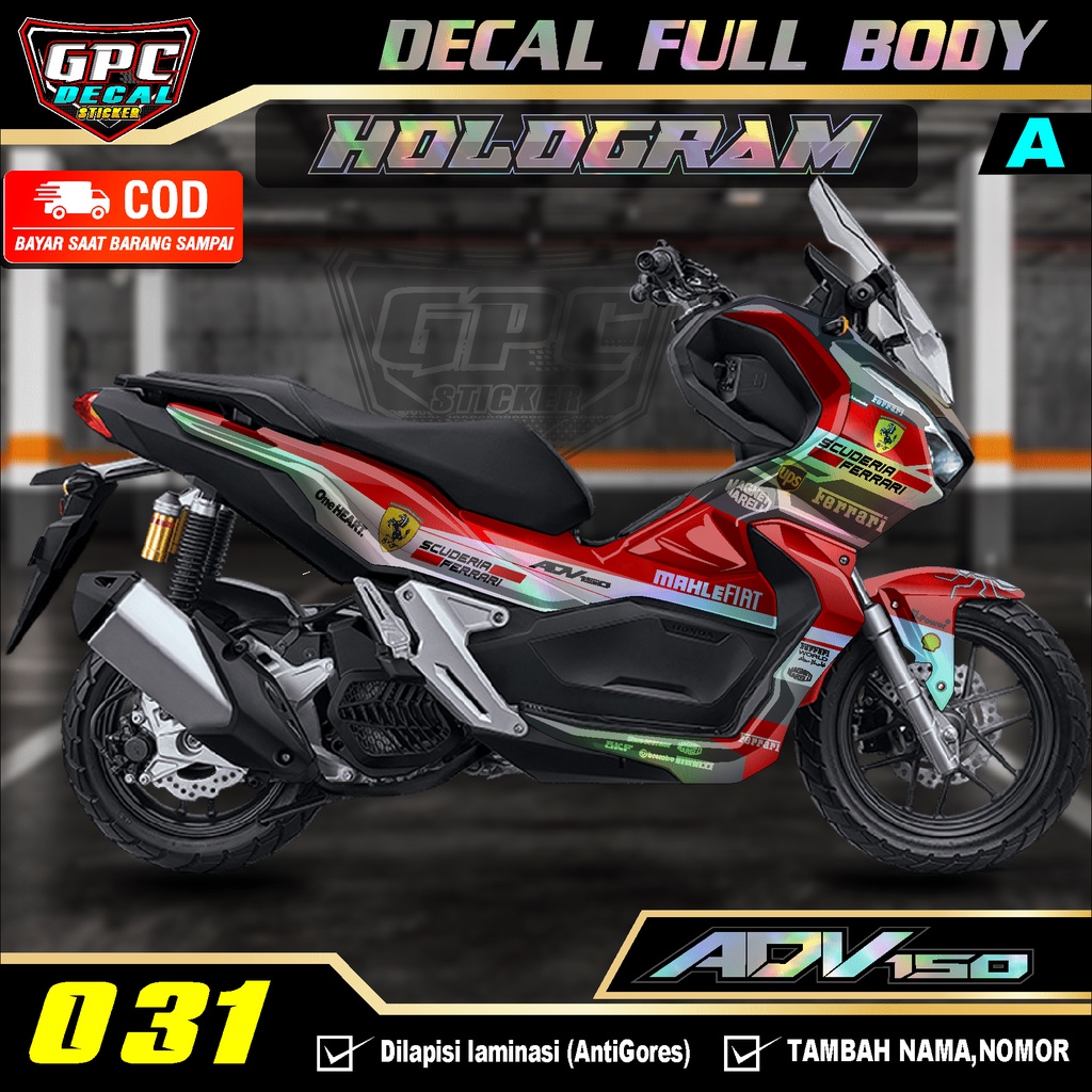 Jual Decal Sticker ADV 150 HOLOGRAM Fullbody Honda Adv 150 -Variasi ...