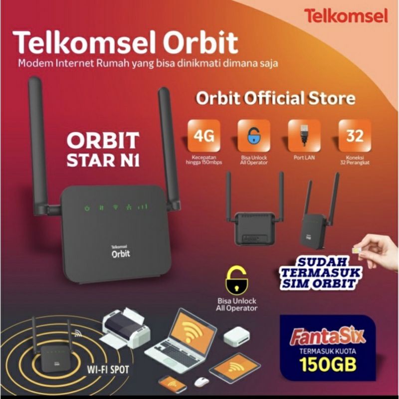Jual Modem Wifi ORBIT STAR N1 Internet Rumah | Shopee Indonesia
