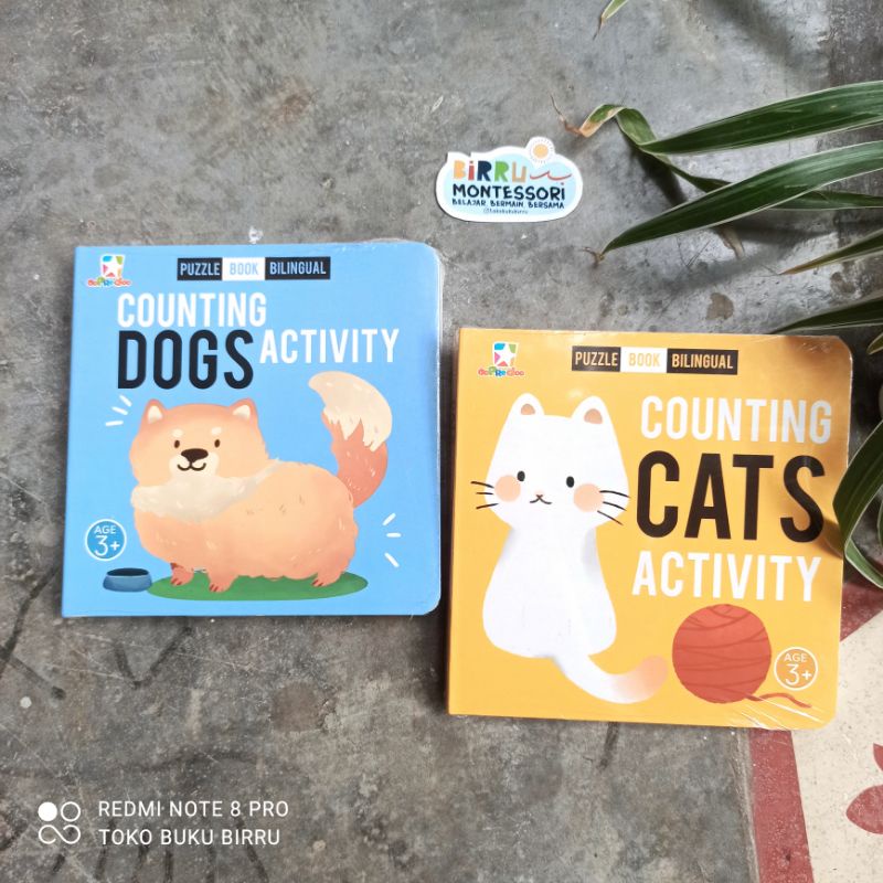 Jual Boardbook puzzle book bilingual (Counting cats activity / Counting ...