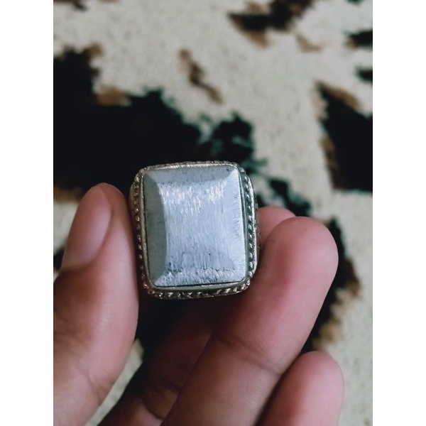 Jual cincin akik Wesi towo model kotak / akik Wesi towo | Shopee Indonesia
