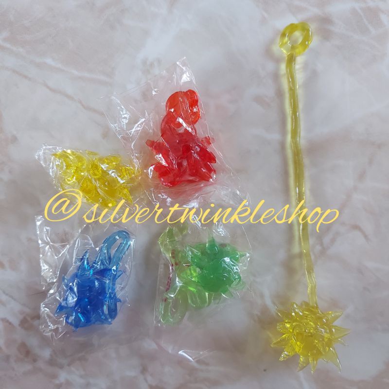 Jual Mainan anak yoyo jelly jeli tempel menempel jadul murah hewan duri ...
